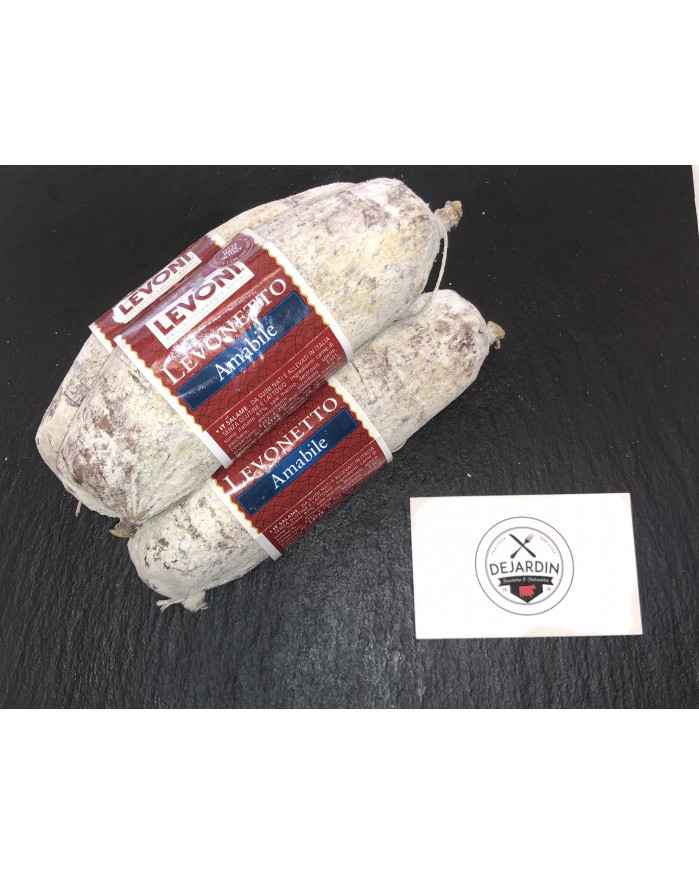 Saucisson sec traditionnel Italien maigre Amabile | Boucherie ...